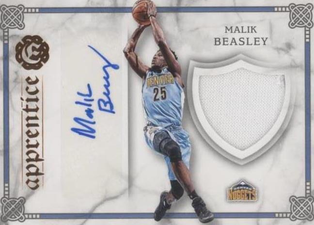 2016-17 Panini Excalibur - Apprentice Signatures Shield Malik Beasley ...