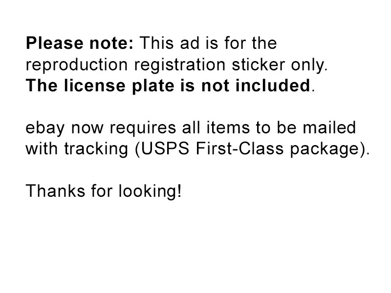 1964 California License Plate Registration Sticker, YOM, CA DMV | eBay
