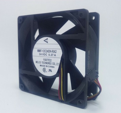 Mitsubishi MMF-12C24DH-RA2 DC24V 0.27A 12CM 12038 3-pin double ball ...