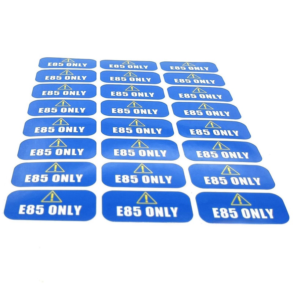 E85 Sticker for Gas Cap Fuel Caps on Fleet Vehicles Weather Resistant ...