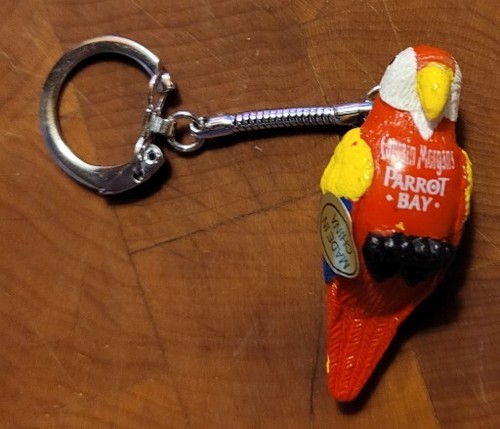 Captain Morgan Parrot Bay Rum Keychain Tropical Bird Rare HTF Unique | eBay
