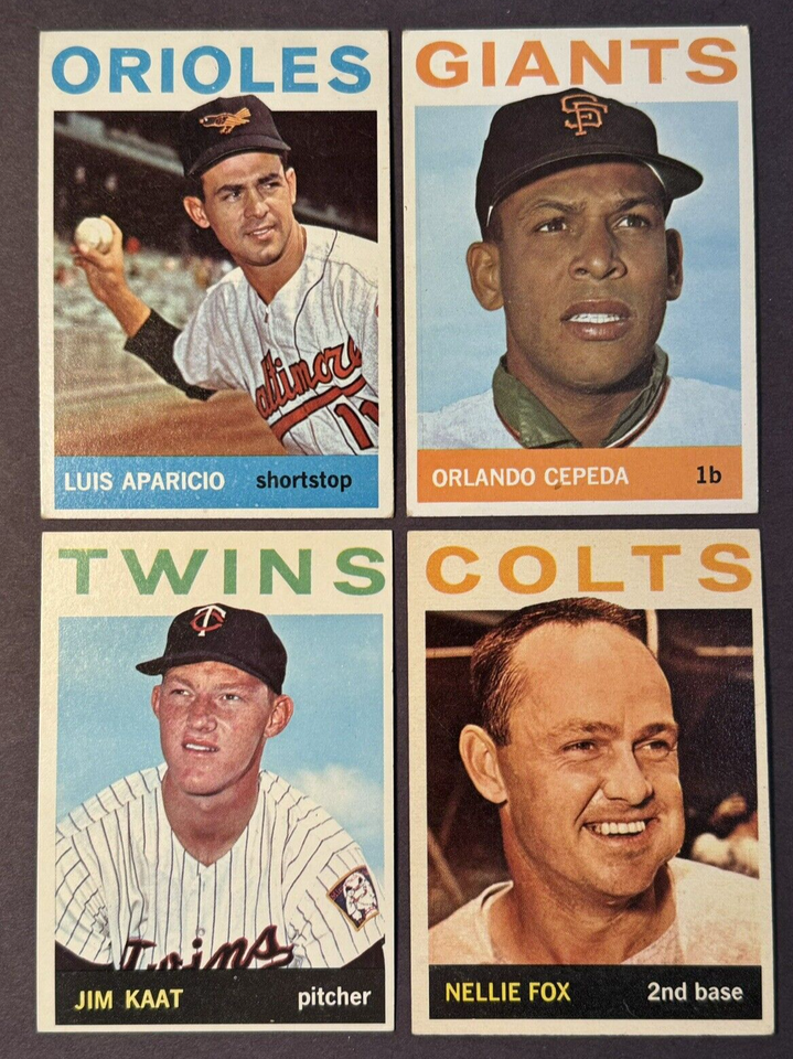 1964 Topps Baseball Complete Set (1-587) Mantle Mays Rose Niekro Rc PSA ...