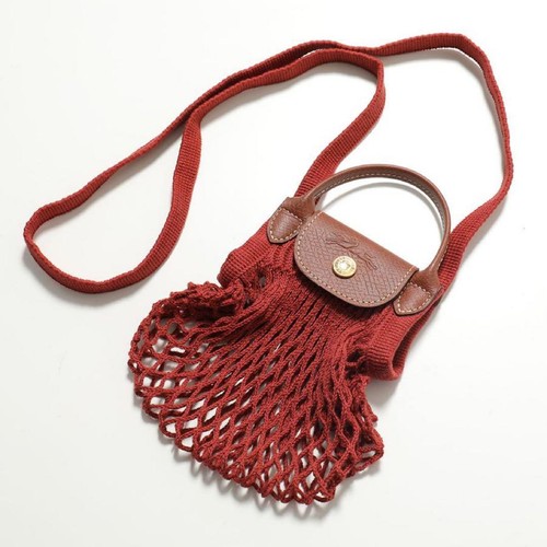 Longchamp Le Pliage Filt Handbag Crossbody Bag Net XS Red | eBay