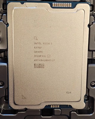 Intel Xeon 6-6776P SRWPD 64C 336MB 2.3Ghz FCLGA 4710 Granite Rapids CPU ...