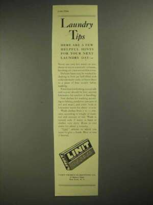 1937 Linit Starch Ad - Laundry Tips | eBay