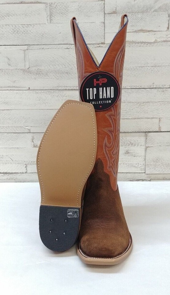 Men's Horse Power Top Hand Collection Brown Roughout/ 16" Tangerine Top ...