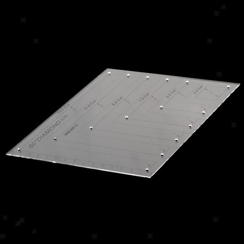 60 Degree Diamond Rhombus Quilting Ruler Quilting Tools Patchwork ...