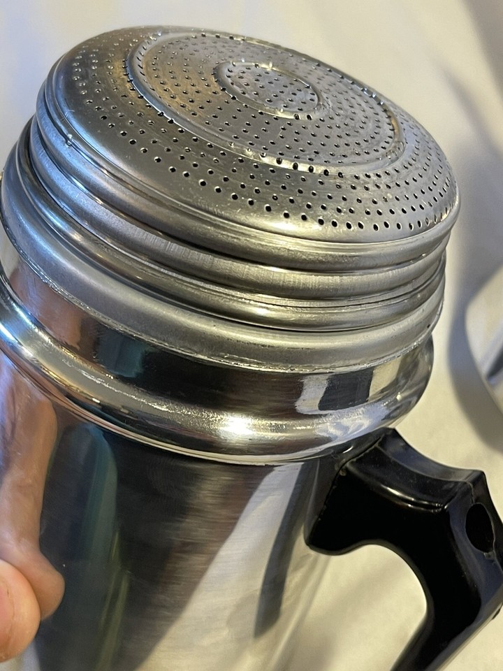 Vintage NOS Neapolitan Coffee Cuccuma Flip Pot old stock unused #6 | eBay