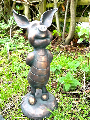 Piglet Garden Ornament Statue Bronze effect Finish | eBay UK
