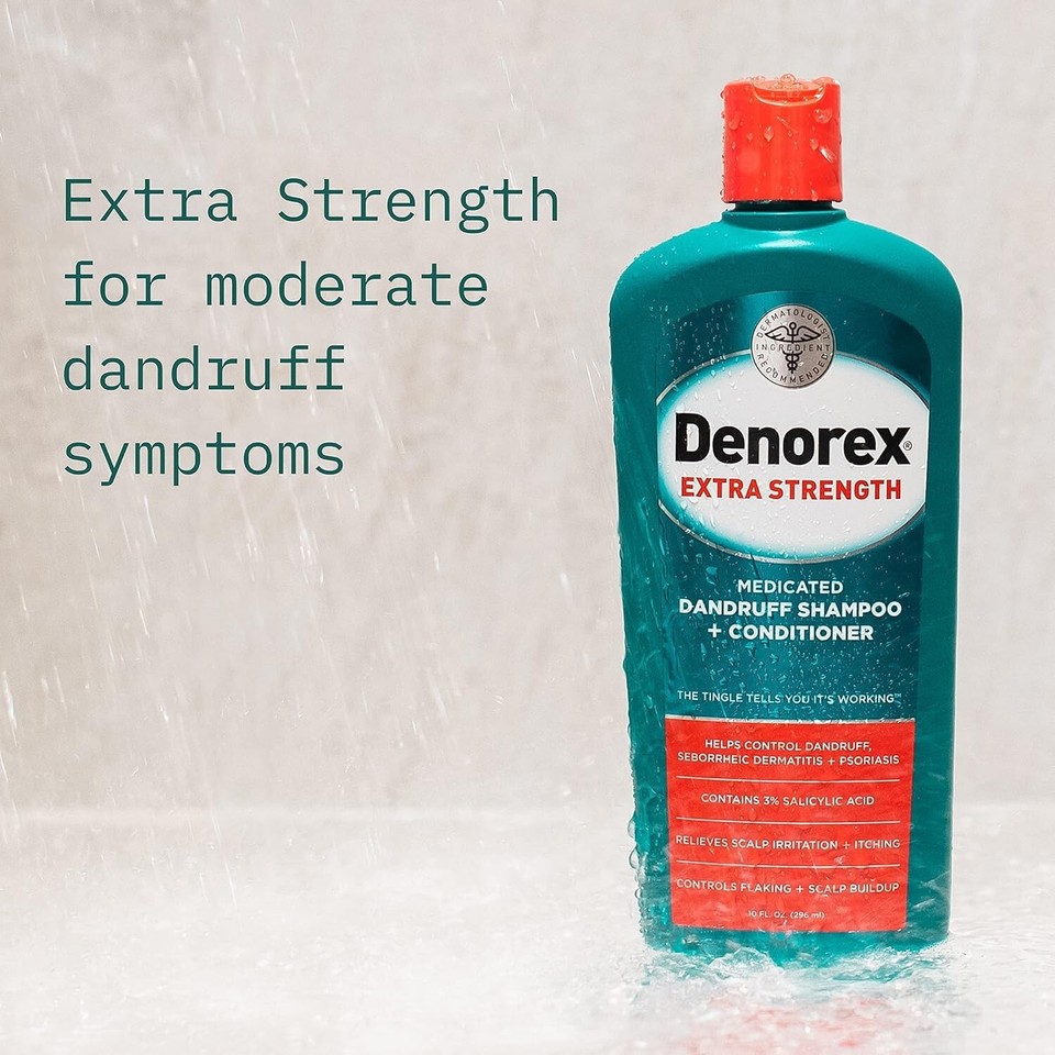 Denorex Extra Strength Anti Dandruff Shampoo & Conditioner Treatment ...