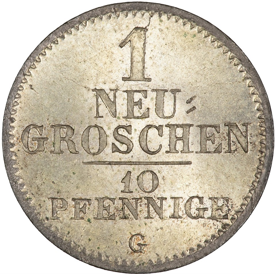 Germany (Saxony) 1841 Groschen (10 Pfennig) TONED BU | eBay