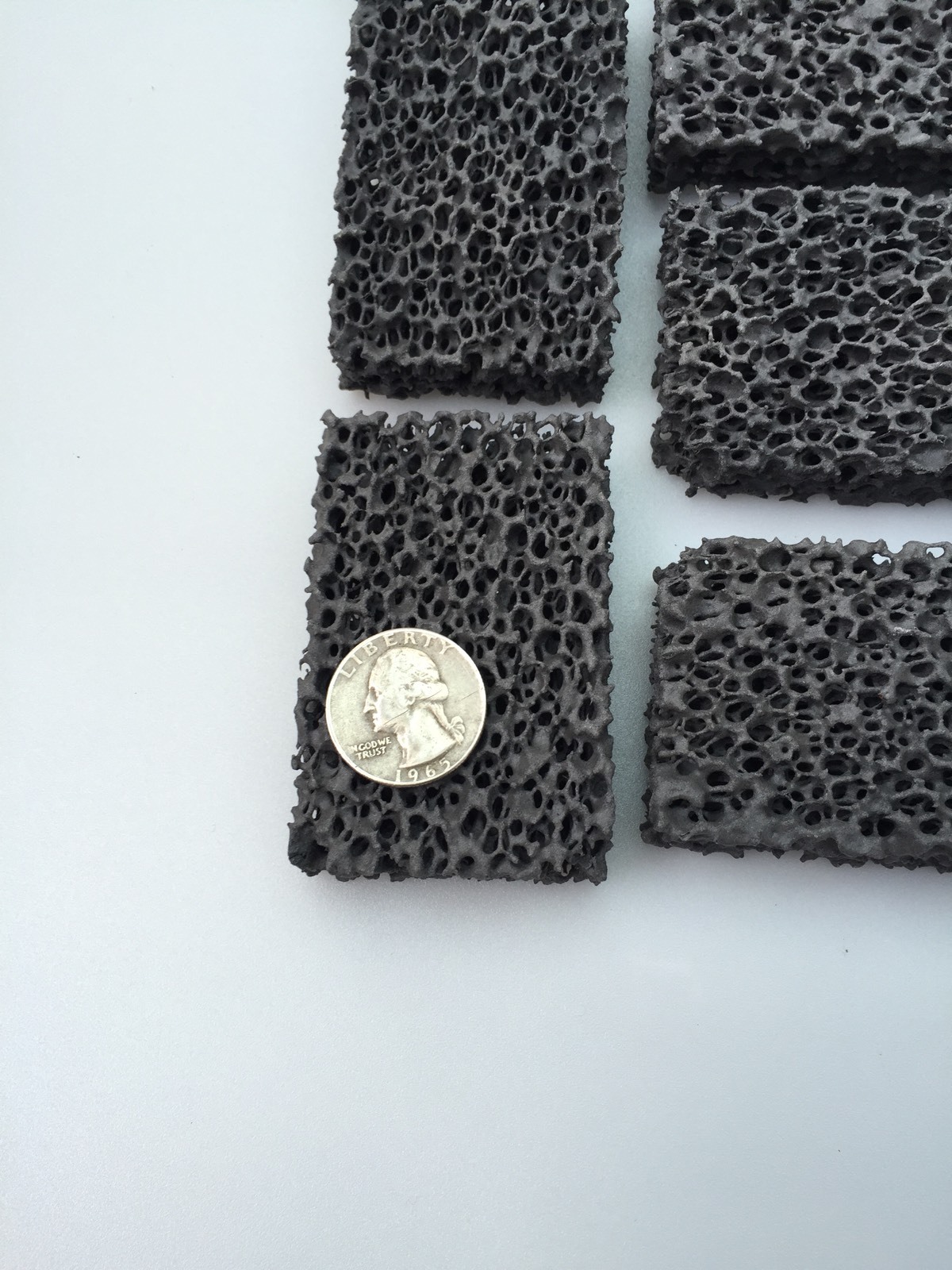 10 Pack New Genuine Foseco 663500 50x75x22 10PPI Filter Pieces Ships ...