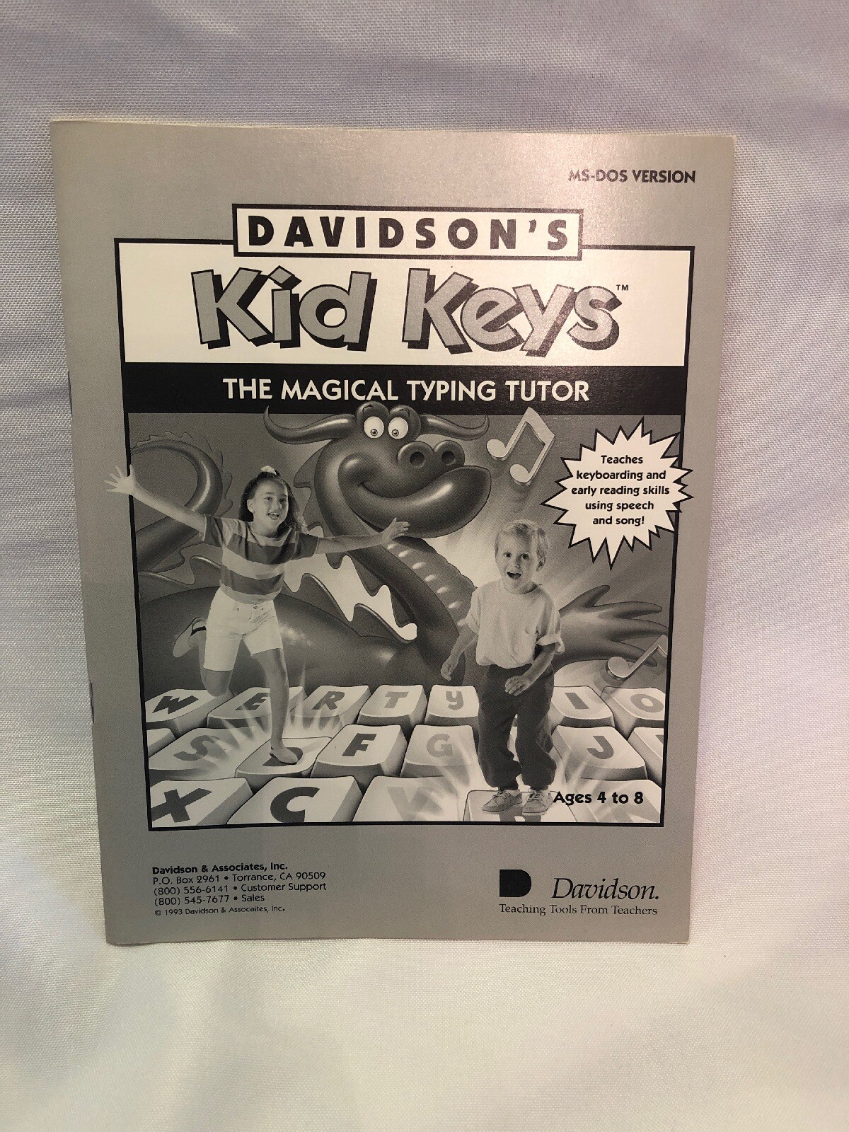 '93 Davidson's Key Kids The Magical Typing Tutor *User Guide Only* Z3 ...