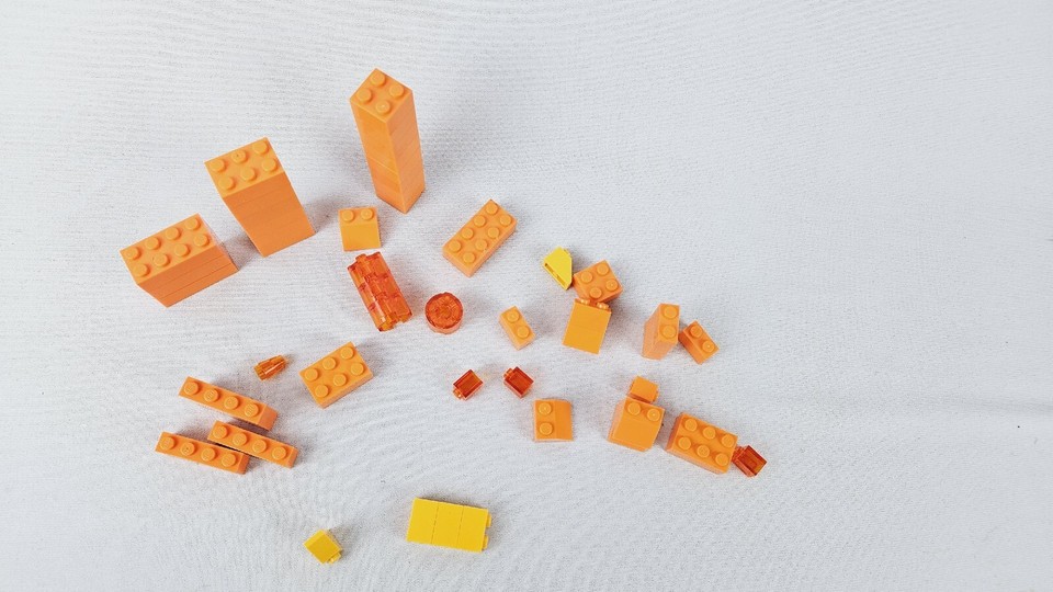 Orange LEGO Bricks Parts and Pieces Bulk Lot | eBay