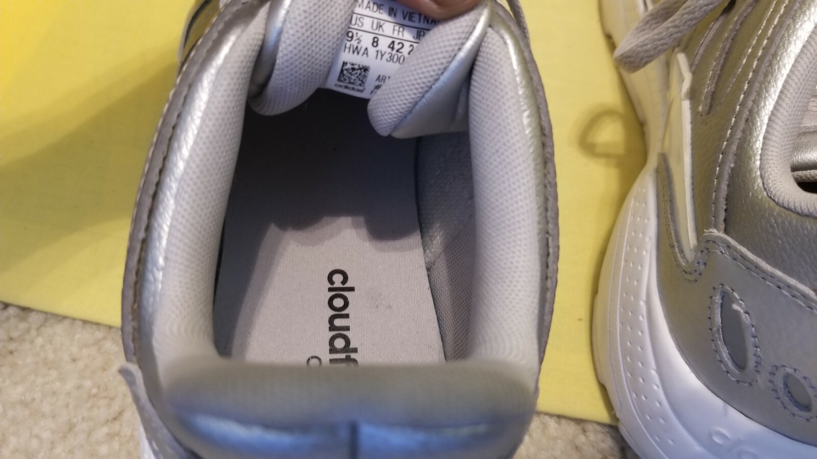 Adidas cloudfoam comfort 9.5 HWA 1Y3001 Womens grey shoes | eBay