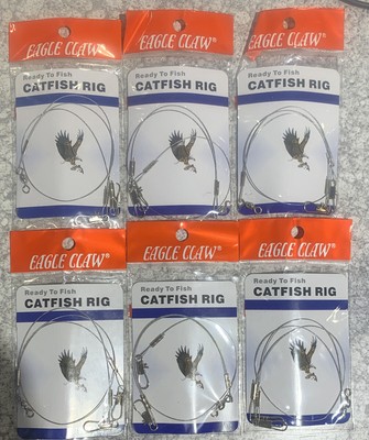 6 Packs Eagle Claw Ready To Fish Catfish Rigs BH24 | eBay
