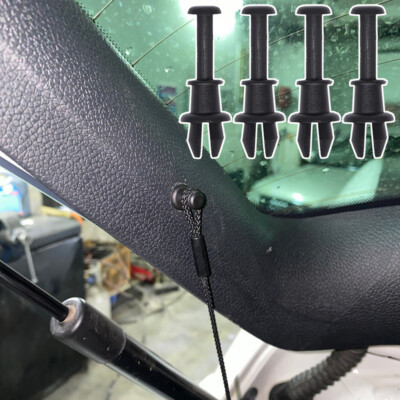 4Pcs Rear Trunk Cargo Parcel Shelf String Clips Holder Pivot Hanger ...