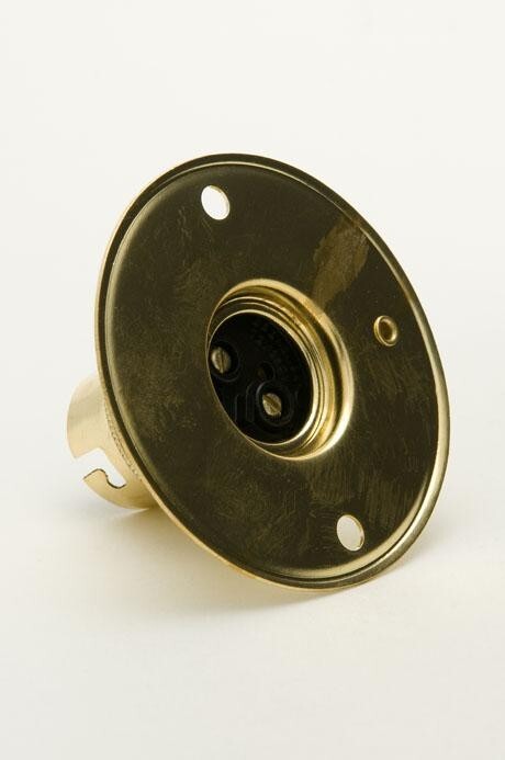 BC Bayonet Cap Brass Batten Holder Will Fit BESA Box 2 Hole Fixing ...