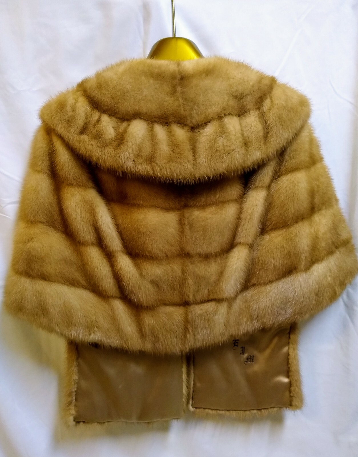 Vintage Hertzberg Mink Fur Wrap #583/220 Natural Pastel Mink Stole Cape | eBay