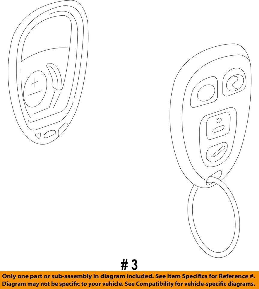 GM OEM Keyless Entry-Key Fob Remote Transmitter 20935331 | eBay