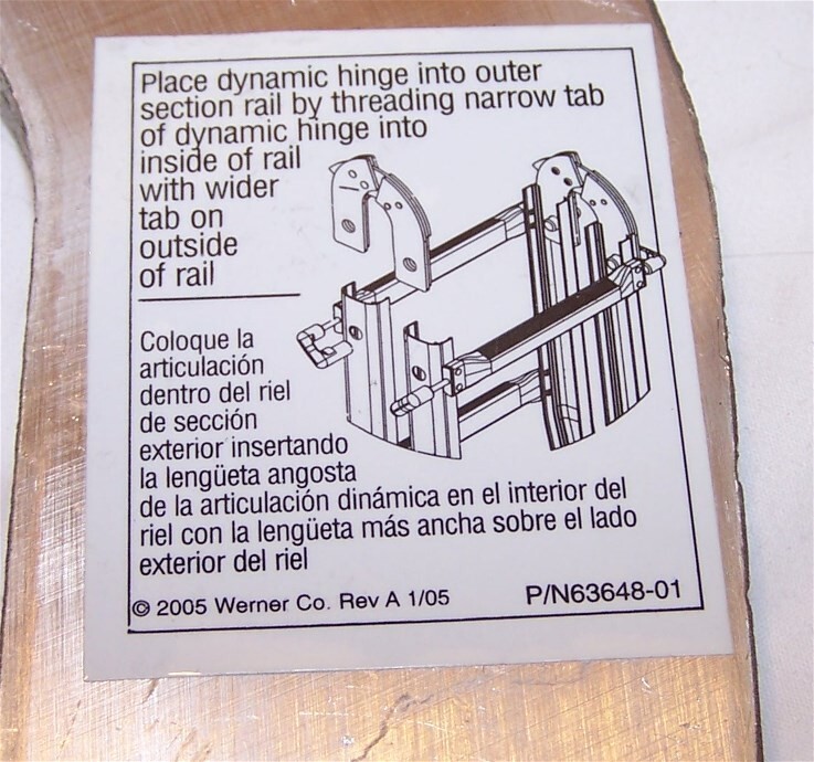 WERNER Telescoping Multi Ladder Dynamic Pair Hinge Kit With Case ...