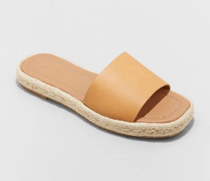 NEW Universal Thread Women's Maren Square Toe Espadrille Slide Sandals ...