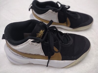 Nike Boys SZ 3.5 Team Hustle DX SU21 CW6735-002 Black Basketball Shoes ...