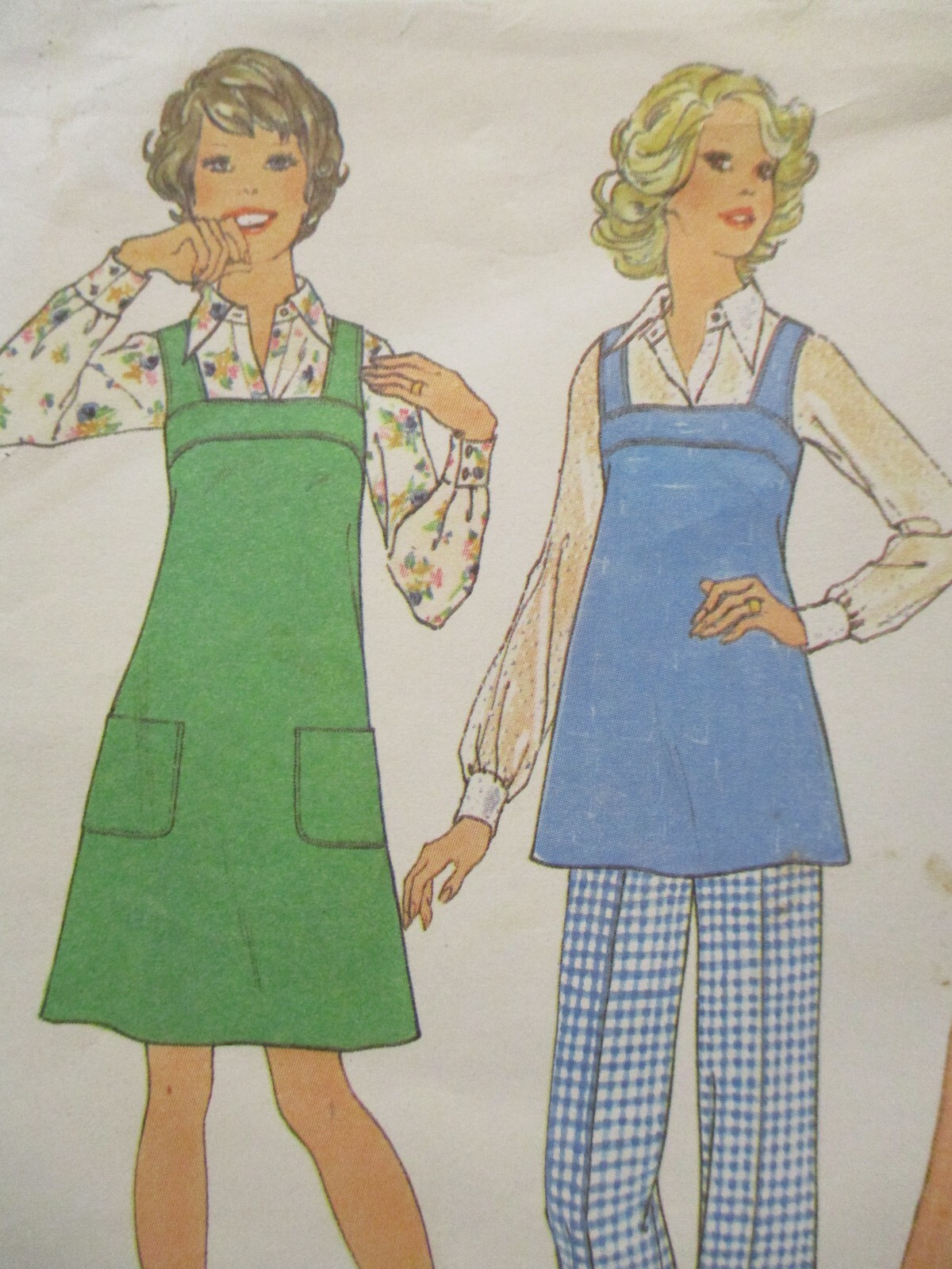 Simplicity Pattern 6865 Maternity Dress Jumper Top Pants Shorts Miss ...