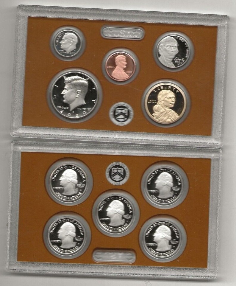 2020 11-piece clad proof set with w-minted proof Jefferson nickel | eBay