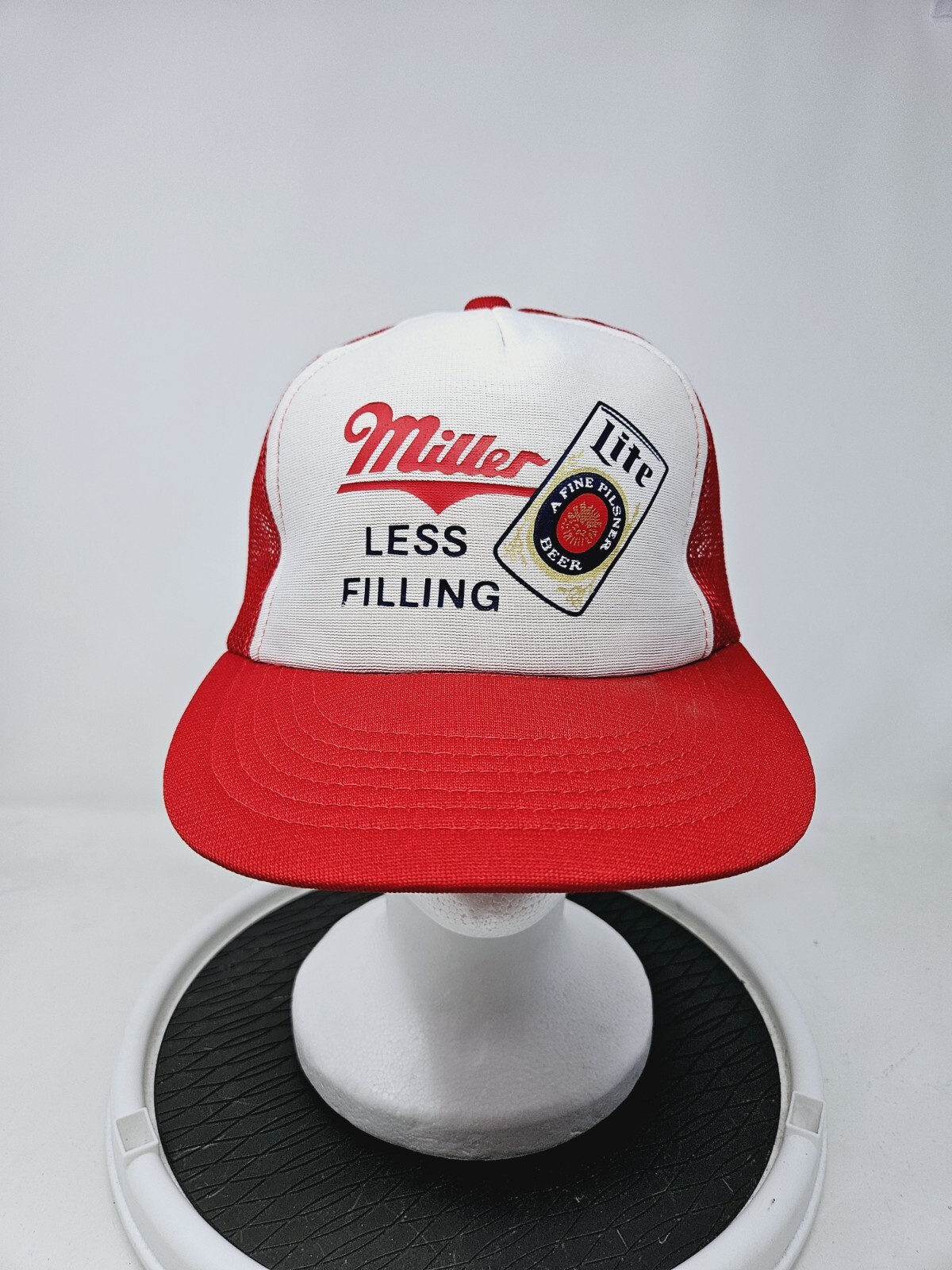 Vintage Miller Lite Tastes Great 80s Mesh Trucker Hat… - Gem