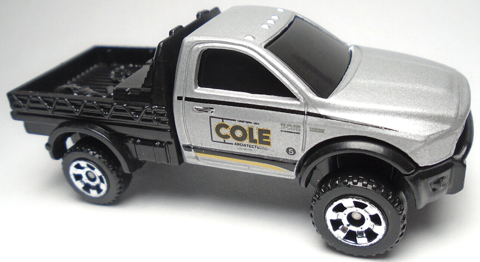 2018 MATCHBOX '16 DODGE RAM 2500 FLATBED COLE ARCHITECTURAL SILVER 3 ...