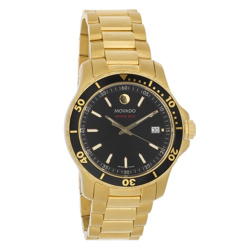 *NEW** Gold Movado Series 800 2600145 Wrist Watch for Men 885997234405 ...