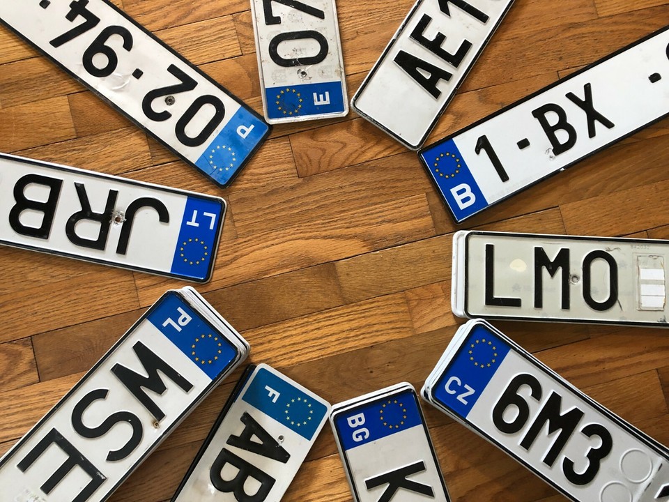 Europe/ European License Plates - Many Countries Available - Craft ...