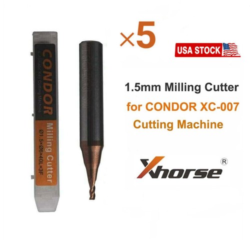5x Xhorse 1.5mm Milling Cutter for Xhorse CONDOR XC-007 Master Series ...