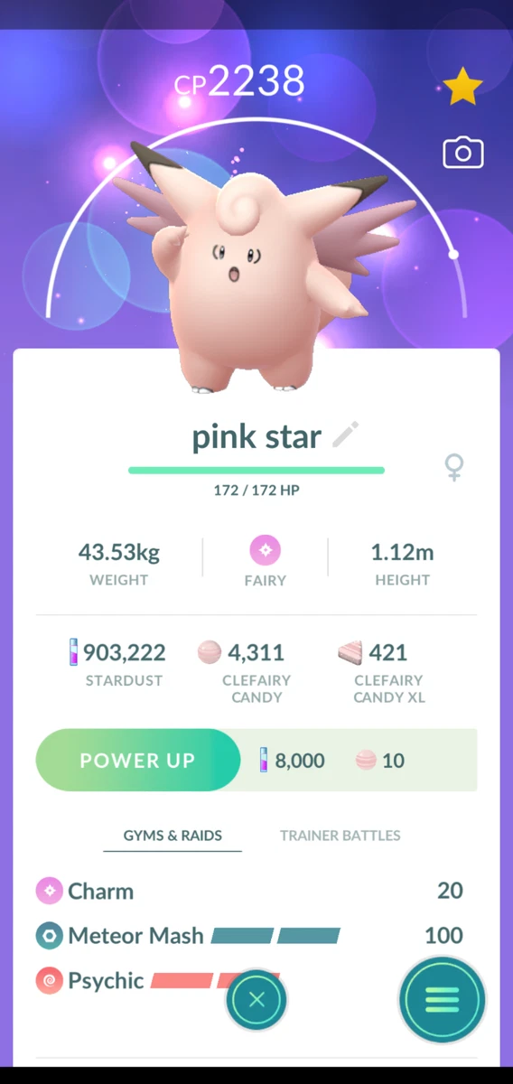 Clefairy Evolution Chart