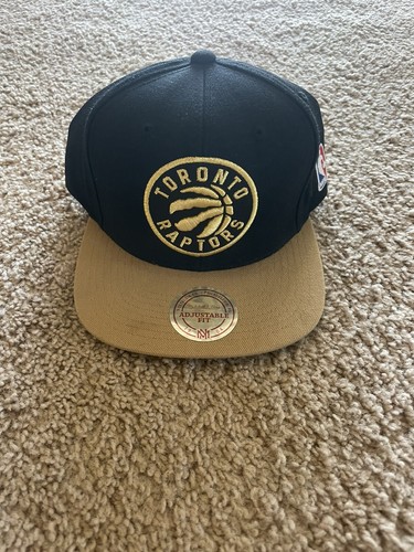 Men's Mitchell & Ness Black/Gold NBA Toronto Raptors HWC Patch n Go ...
