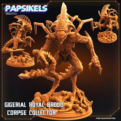 Gigerial Royal Brood Corpse Collector | DnD Miniatures | Tabletop ...