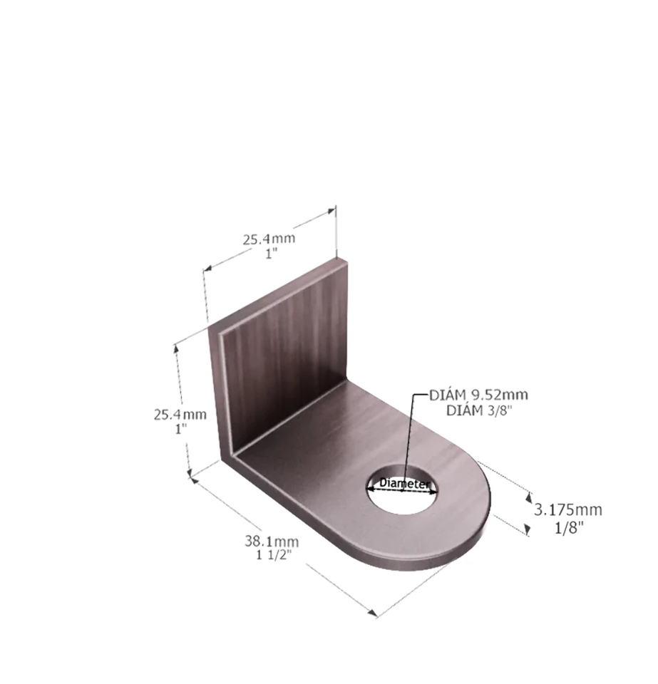 (10PCS)Weld On Steel Angle 90° Degree L Bracket (1” x 1.5” Tabs) (1 ...