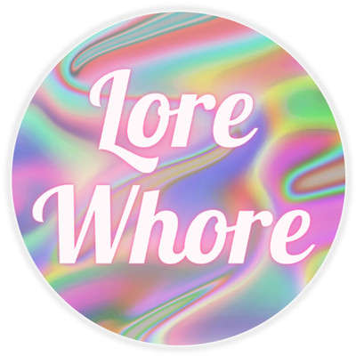 Lore Wh*re - Circle Sticker Decal 3 Inch - Funny Yap Yapper Meme | eBay