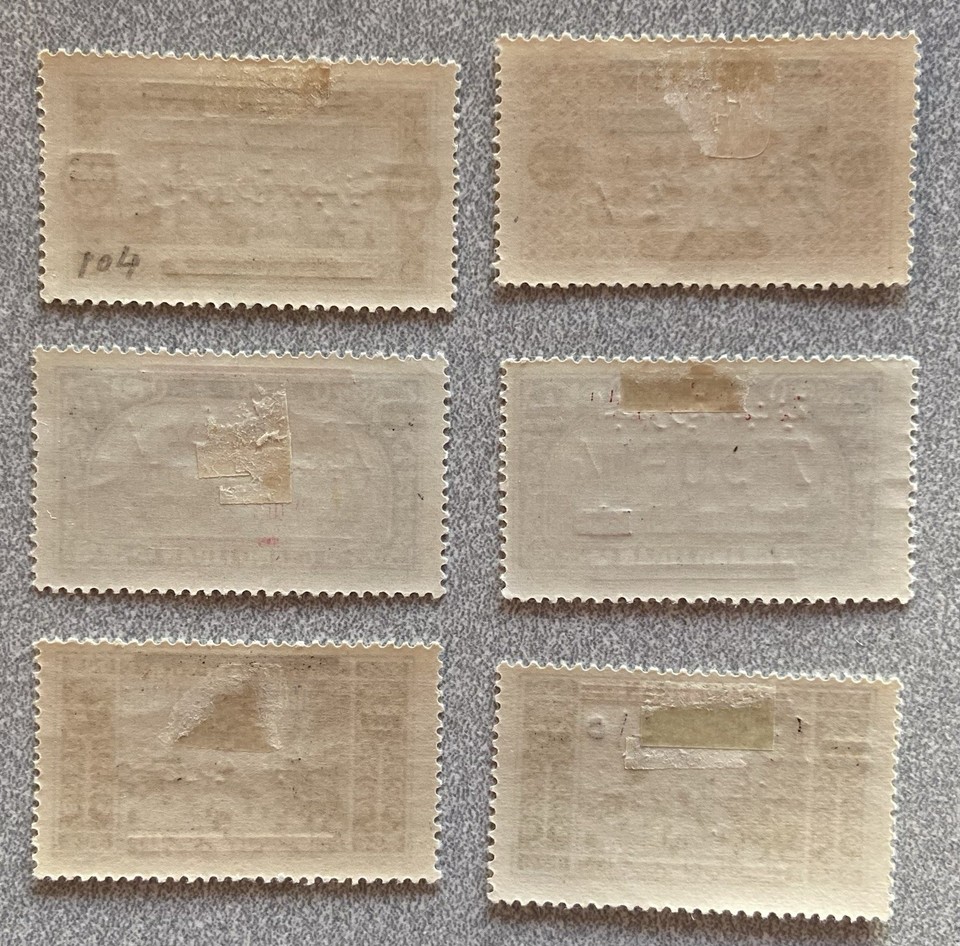 Lebanon Liban 1928 Postage Stamps Scott# 96 - 101 Complete Set MH (E89 ...