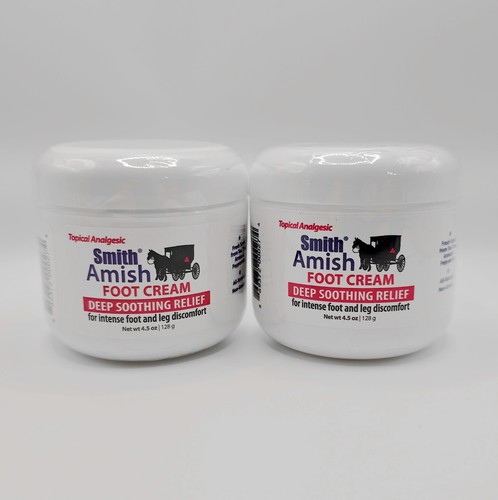 Lot of 2 Smith Amish Foot Cream Deep Soothing Relief 4.5 oz Each | eBay