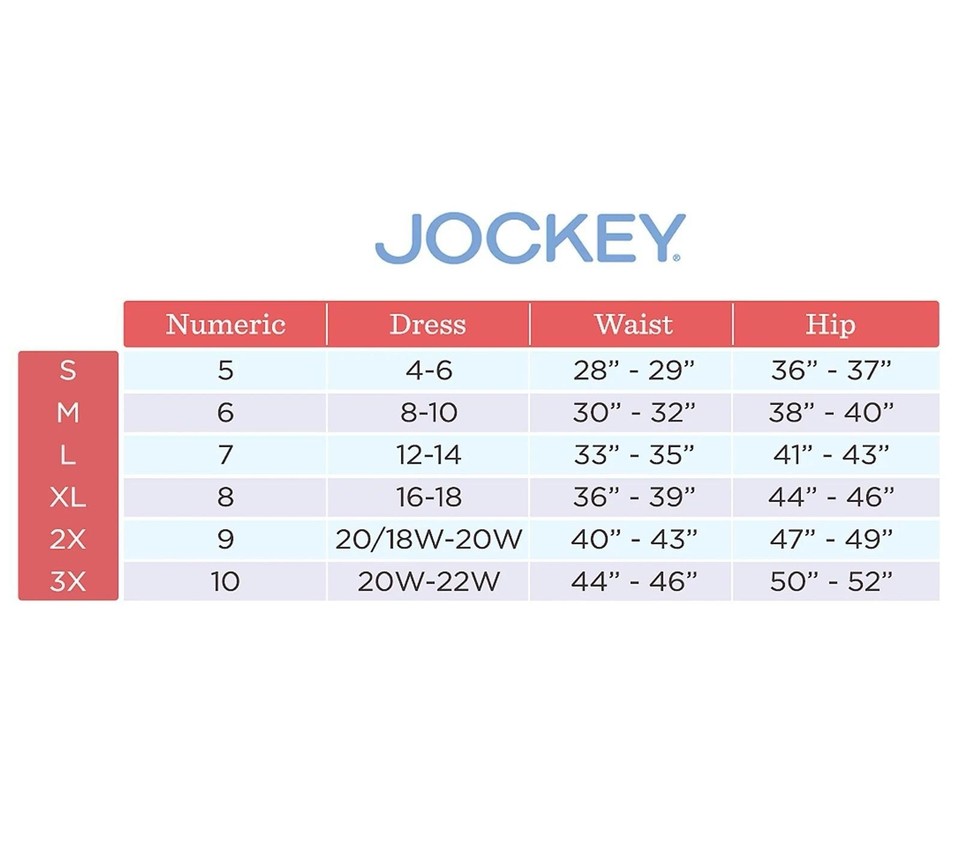Jockey Skimmies Mid Thigh Light Shaping Short Size XL Lace | eBay
