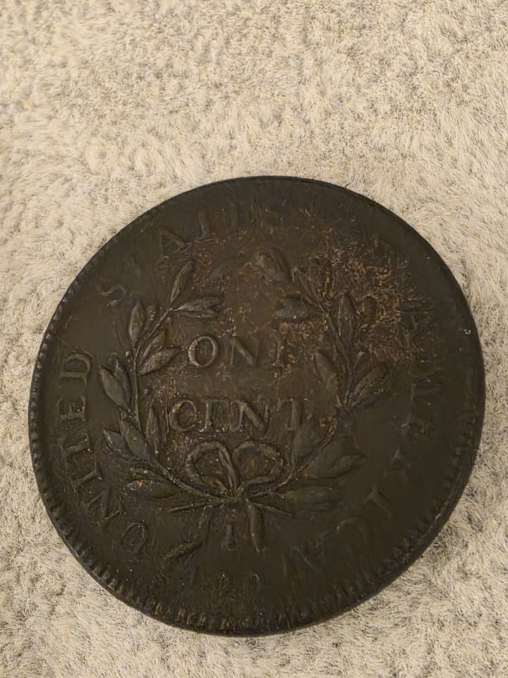 1798 Draped Bust Large Cent 1st Hair Style US Early Copper Coin 1c | eBay