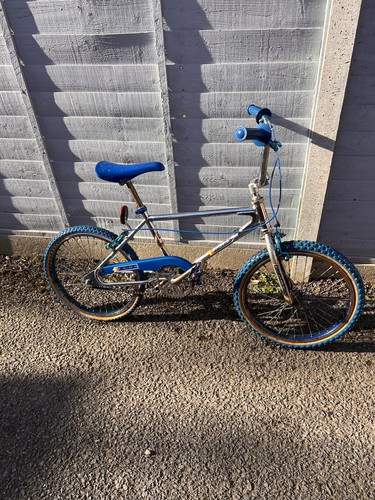 Retro 80’s BMX falcon Beta chrome and blue | eBay UK