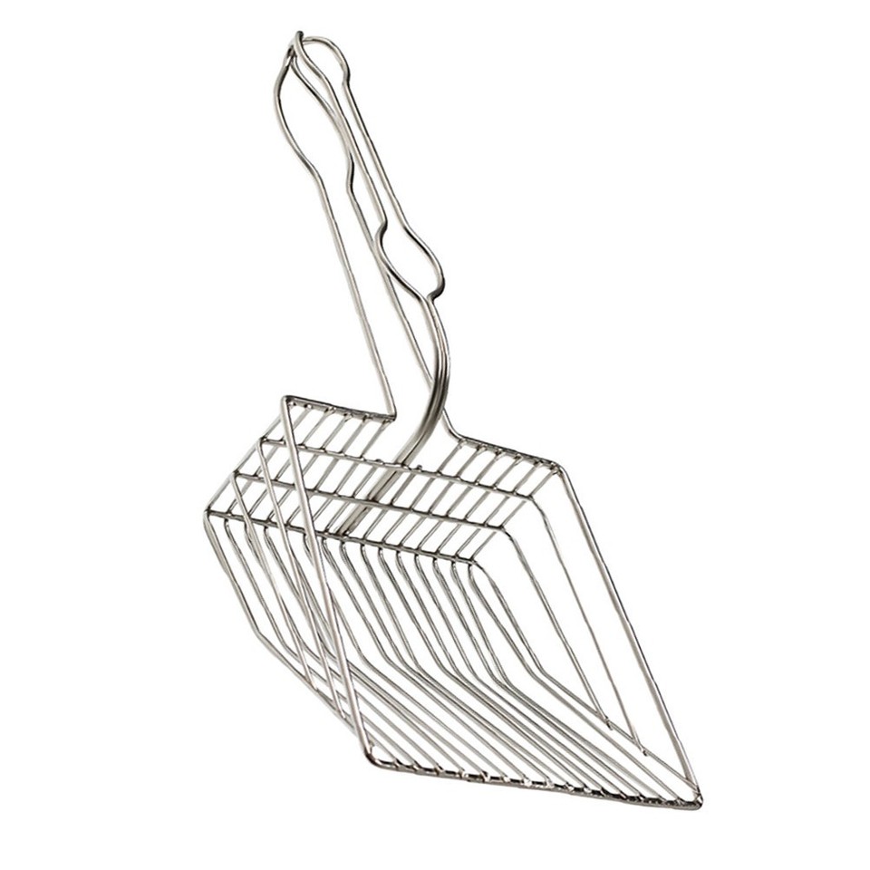 1PC Long Handle Pet Dog Litter Scooper Stainless Steel Pet Sand Shovel ...