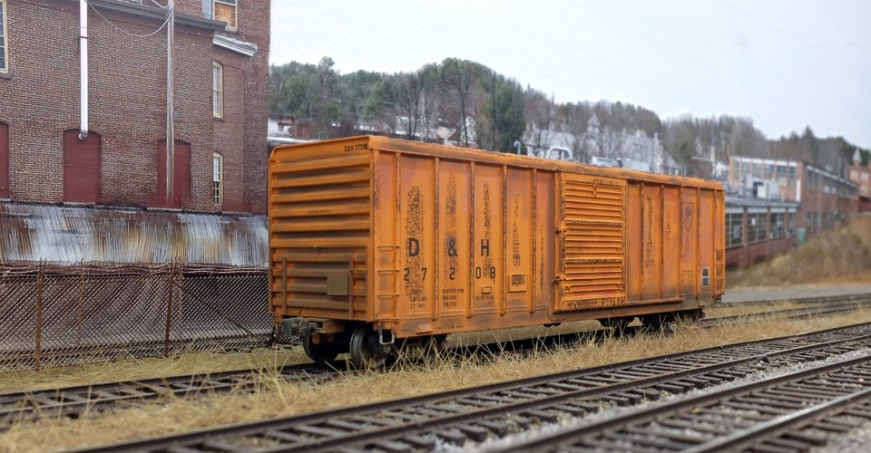 Custom weathered HO Exactrail PS 5344 box car Delaware & Hudson | eBay