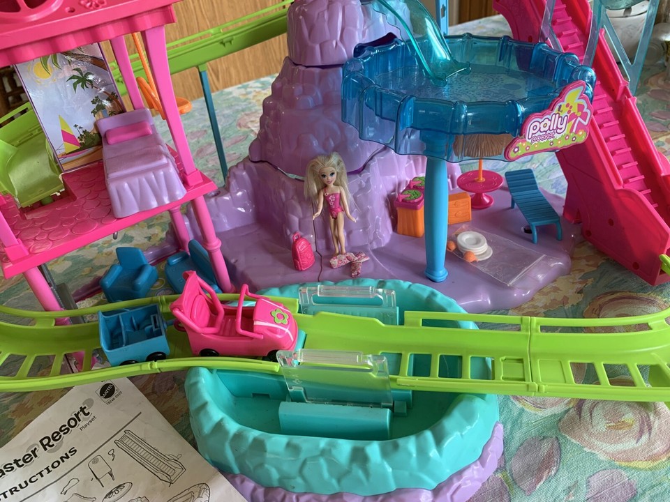 Vintage 2009 Polly Pocket Roller Coaster Resort Playset | eBay