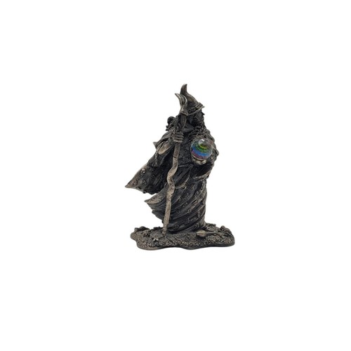 VTG The Wizard of Autumn The Tudor Mint Pewter 3.5" Wizard w/ Orb ...