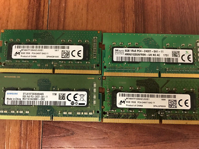 [ BULK LOT OF 45 ] UNITS of 8GB DDR4 Laptop RAM SAMSUNG, HYNIX TESTED ...