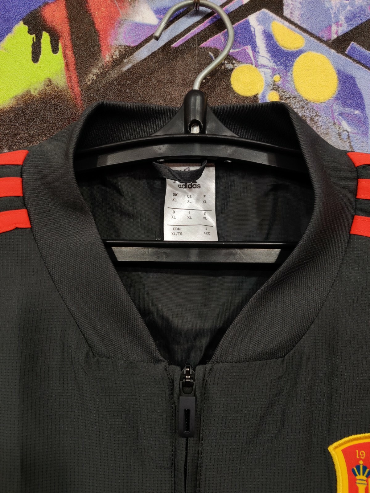 Spain National Football Team Soccer Jacket Longsleeve Jersey Adidas ...